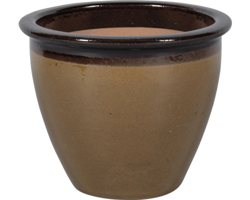 Pot de fleurs Lafiora céramique Ø 38 cm h 32 cm marron - HORNBACH